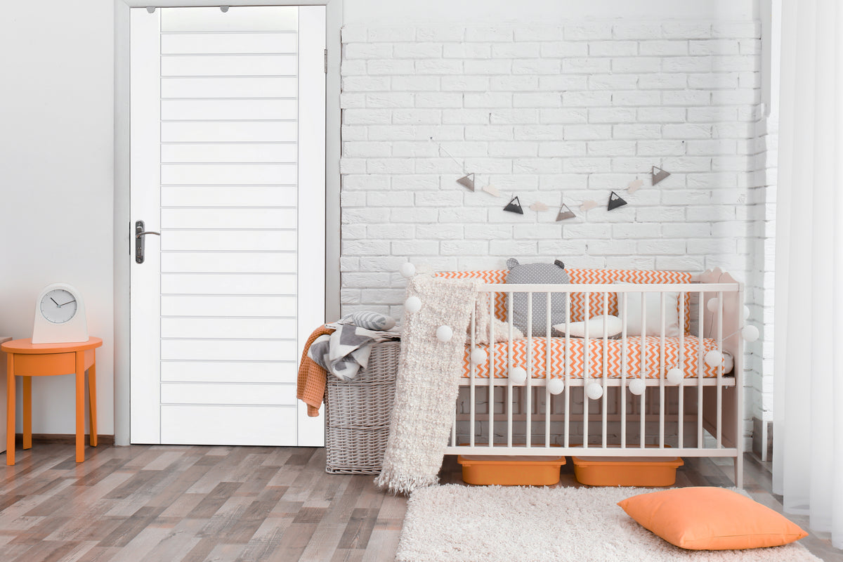 ELBA Horizontal Slatted Grooved Panel Interior Door – Easy Barn