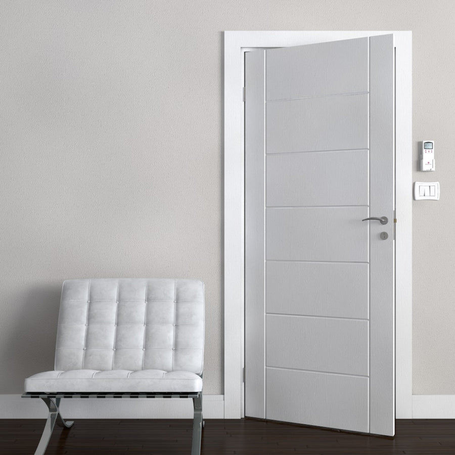 PALERMO 7 Panel Horizontal Grooved Panel Interior Door – Easy Barn