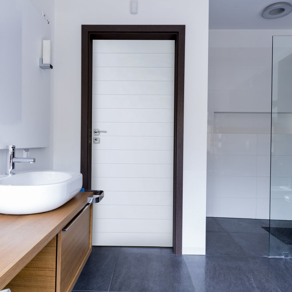 ROMA 15 Lines Horizontal Grooved Panel Interior Door – Easy Barn